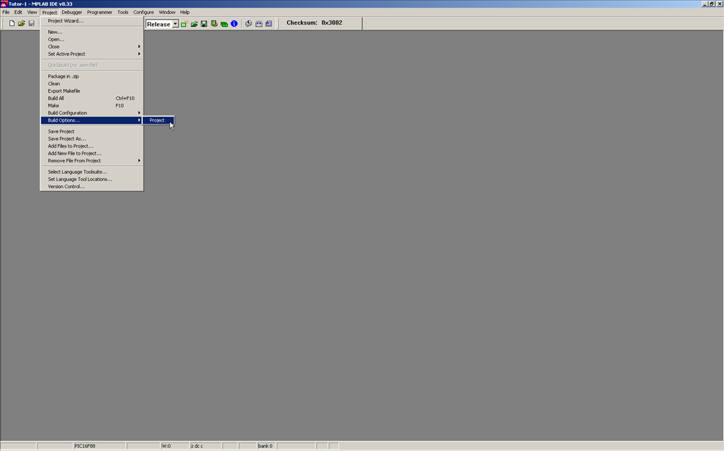 Creating A New Project In Mplab Microchip Pic Microcontroller