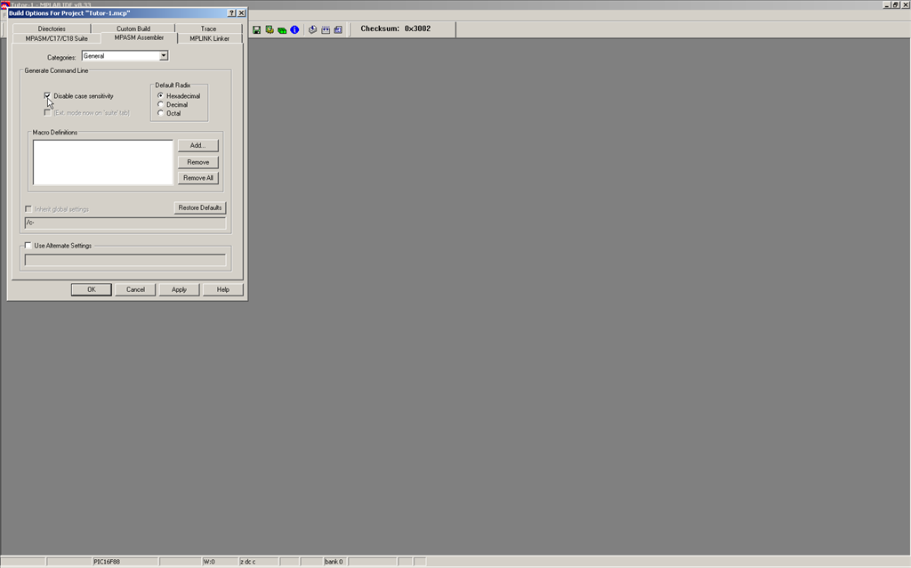 Creating A New Project In Mplab Microchip Pic Microcontroller